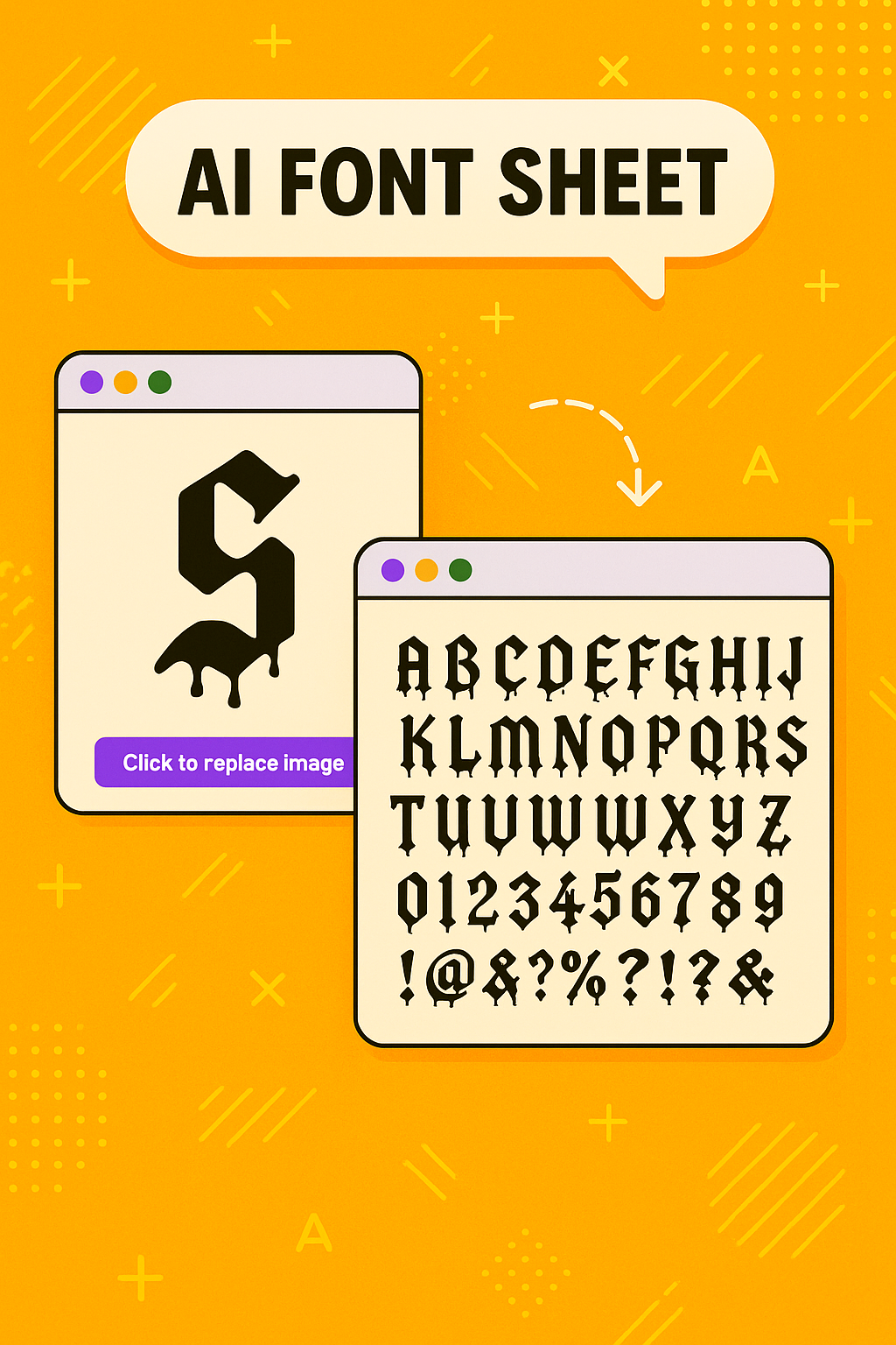 AI Font sheet Generator - AI Generator